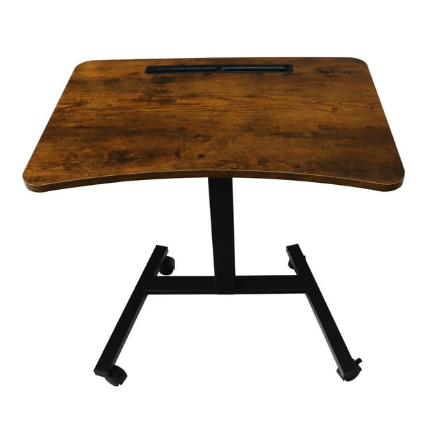 Pneumatic Mobile Desk, Gas-Spring Height Adjustable Sit to Stand Desk ...