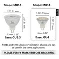 Simba Lighting LED MR11 3W 20W Halogen Replacement Light Bulbs 12V GU4 ...