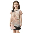 BZSMCE Short Sleeve dress Dress Casual Cotton Dresses-Planet Stars ...