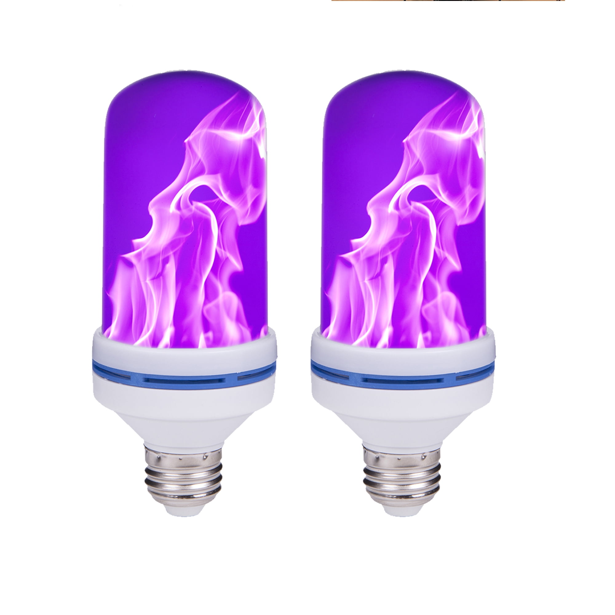 LED Flame Light Bulb, 2 Pack LED Flame Light Flicker Lamp Bulb E26 Base ...