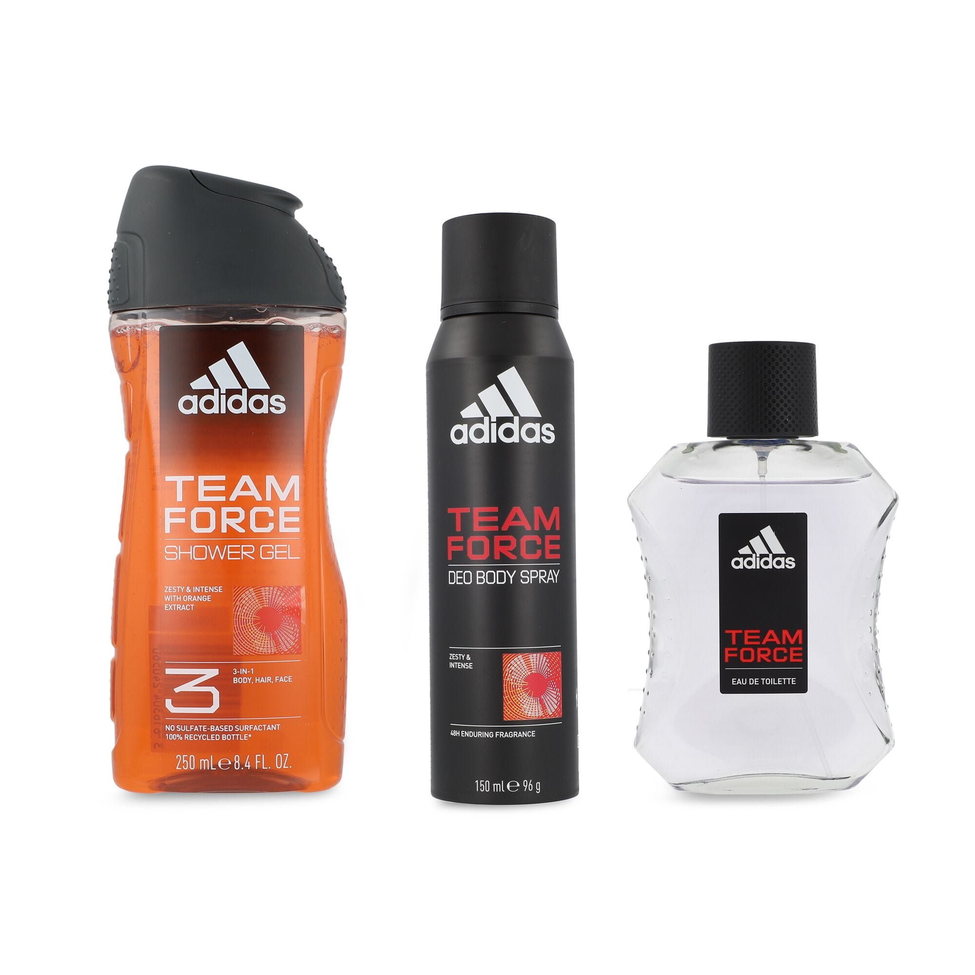 Set Adidas Team Force 3Pzs Adidas Team Force Fragancia Aromática para ...
