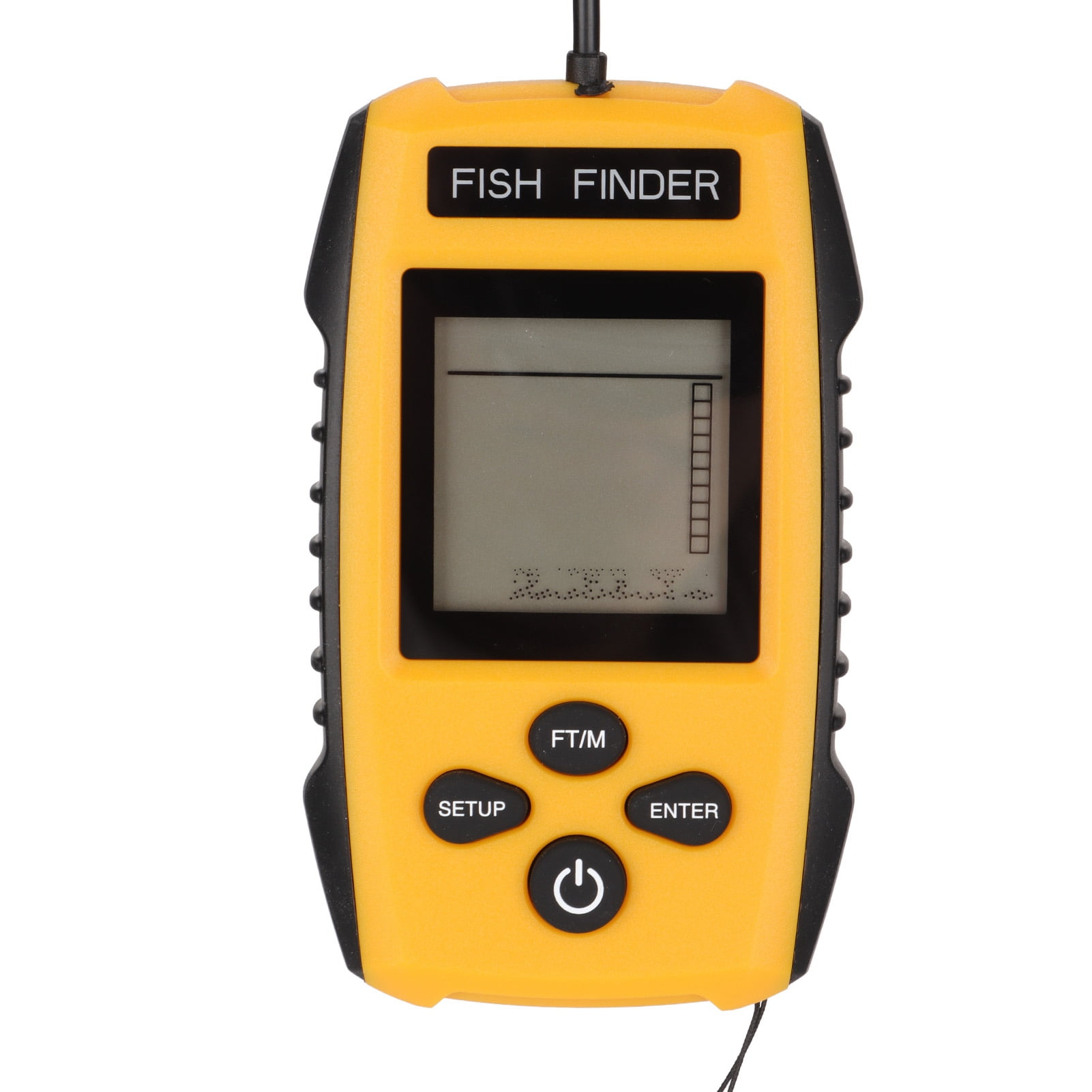 Sonar Fish Finder, LCD Display Depth Fish Detector Multipurpose for ...