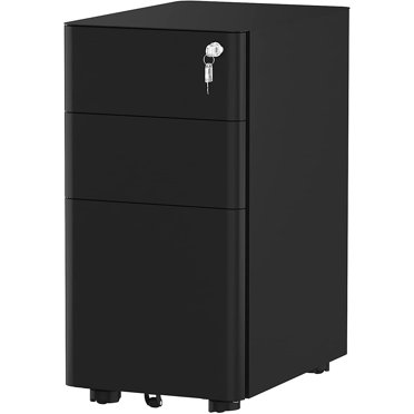 Calico Designs Metal Rolling 3-Drawer Vertical Filing Cabinet - Walmart.com