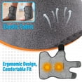 Heated Ankle Massager Wrap, Foot Heating Pad with 6 Heat, 3 Vibration ...