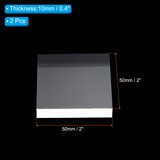 Uxcell Acrylic Stamp Block, 2 Pack Clear Stamping Block Mounting Block ...