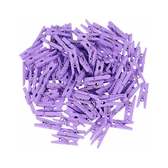 100 Pcs Transparent Picture Clips Photo Hanging Clips Mini Clothespins ...