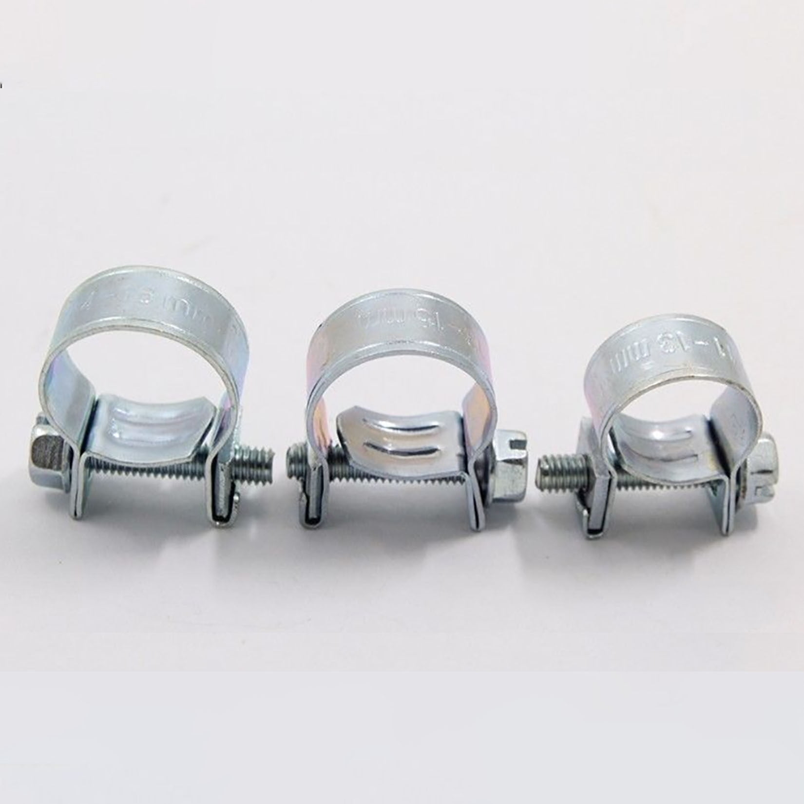 10Pcs 3/8 inch Fuel Injection Gas Line Hose Clamps Clip Pipe Auto ...