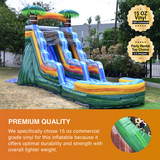 JumpOrange Cali Palms Commercial Inflatable Bounce House with Water ...