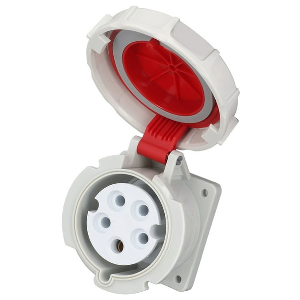 Industrial Socket 3 Phase 5 Pin IP67 Water Resistant Concealed ...