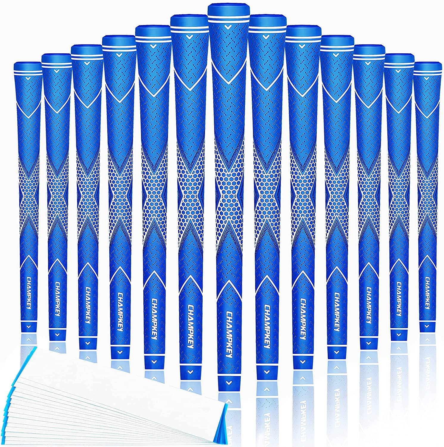 CHAMPKEY Traction-X Golf Grips 13 Pack with 15 Tapes | High Traction ...