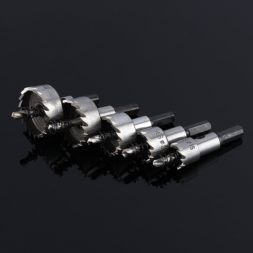Cergrey Stainless Steel Drill Bit Metal Heavy Duty Hole Saw Cutter Tool ...