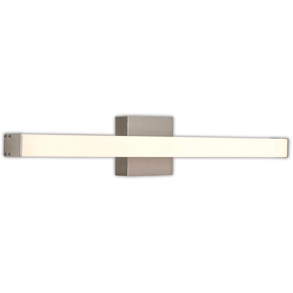 Hamilton Hills 24" Thin Rectangular Bar Modern Led Vanity Light Brushed ...