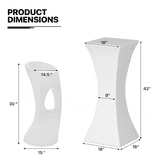 MoNiBloom Set of 3 LED Light Up Bar Table + Stools, 16 Color Changing ...