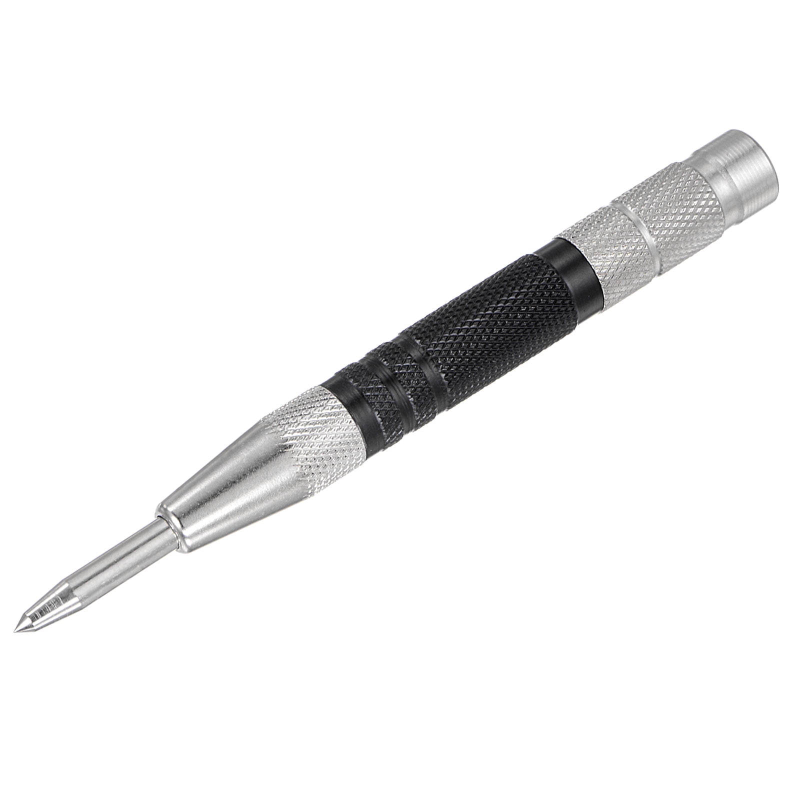 Uxcell 6-Inch Spring-Loaded Automatic Center Hole Punch Puncher Black + Silver Tone - Walmart.com