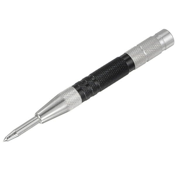 Uxcell 6-Inch Spring-Loaded Automatic Center Hole Punch Puncher Black ...