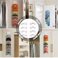 livhil Hat Organizer for Baseball Caps 2Pack Wall Mount with Adhesive ...