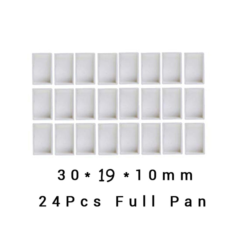 3.2ml White Half Pans Artists Plastic Watercolor Paint Grid Painting ...