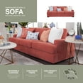 Furniture Classics Model 8-010-A421V3 Classic Paprika Sofa with Five ...