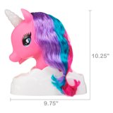 Kid Connection Unicorn Styling Head Toy Play Set, Blue Eyes, Multi ...