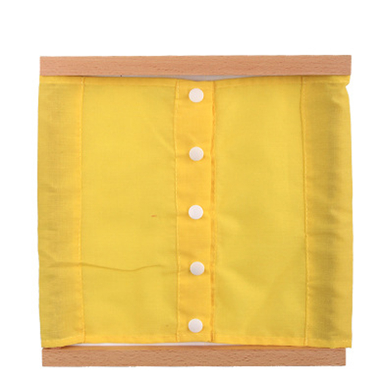 Kids Wooden Montessori Toys Toddler Practical Life Buttons Dressing ...