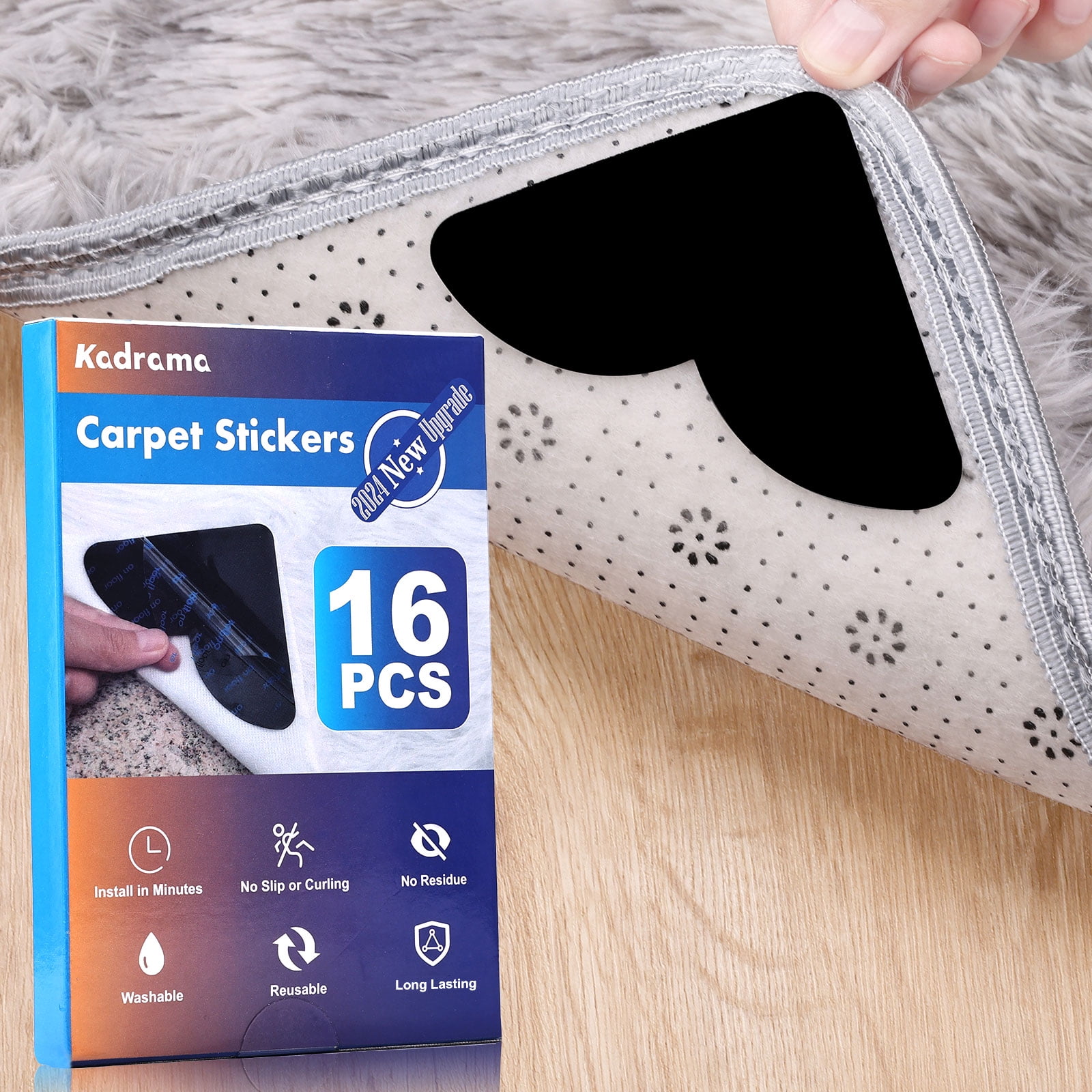 Click here for Tfixol [16 Pack] Boxed Rug Corner Gripper For Hard... prices