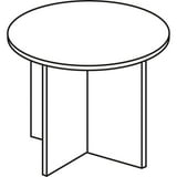 HON Foundation Round Conference Table, 47 Dia x 29 1/2h, Pinnacle ...