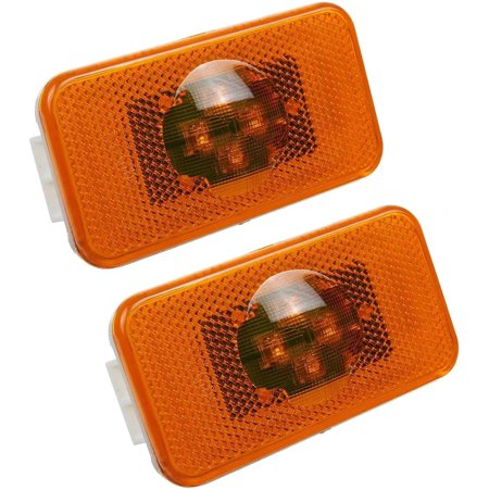 2 Pieces 24V Car 4 LED Side Light FM/FH Amber Trucks FM/FH Signal ...