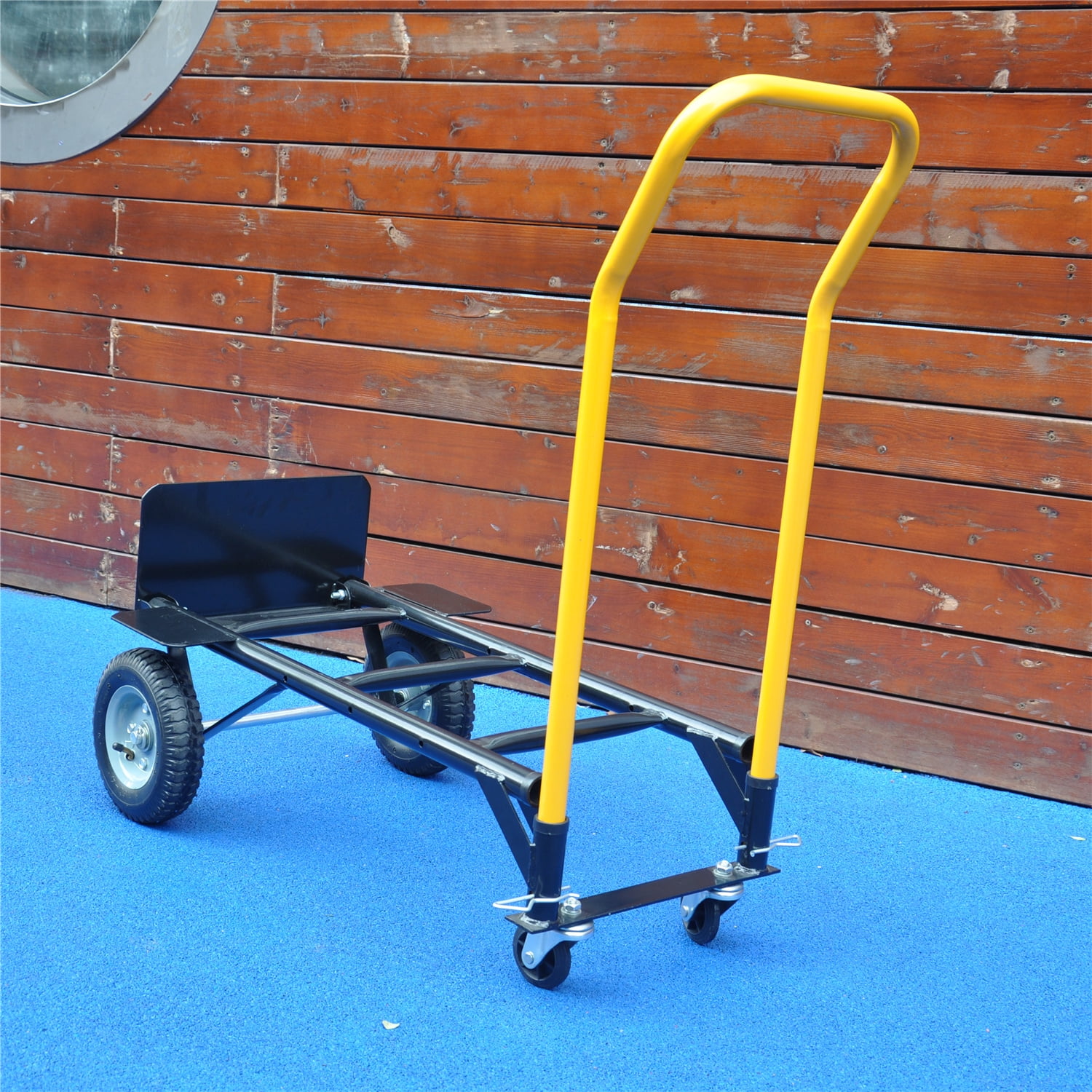 Heavy Duty Hand Truck Dual Purpose 2 Wheel Dolly Cart and 4 Wheel Push ...