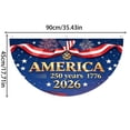 AFACUHX 5PC USA Pleated Fan 250th Anniversary 90x45cm American US ...