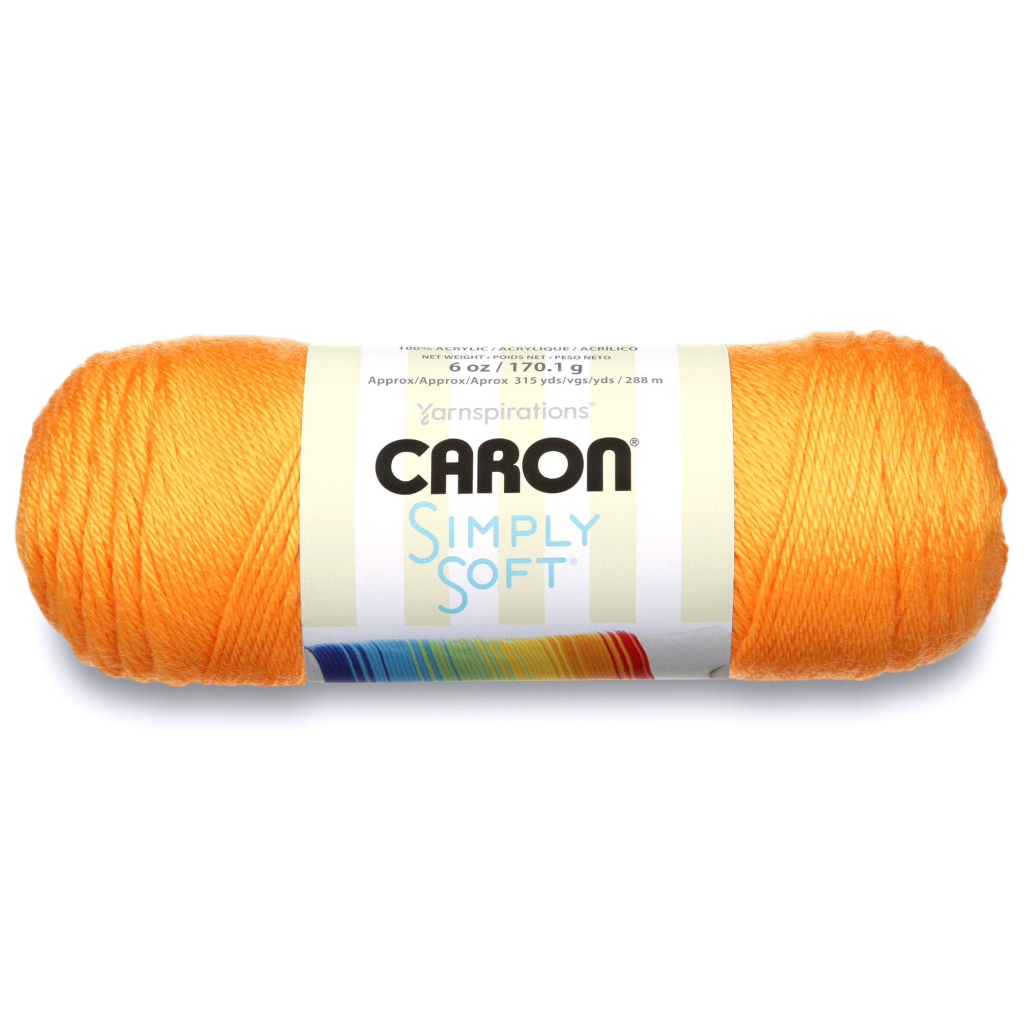 Simply Soft Brites Mango Yarn, 315 Yd. - Walmart.com