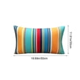 30x50cm Waterproof Waist Pillowcase, Outdoor Sofa Cushion Cover Nylon ...