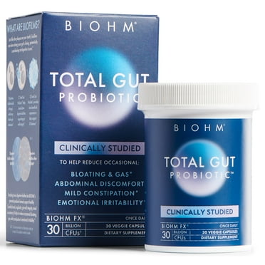 BIOHM Gut-Brain Connection Health Powder, Probiotics, 7.4 oz, 30 ...