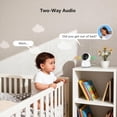 3MP Indoor Camera with 32GB SD Card - Pan/Tilt WiFi Camera with Motion ...