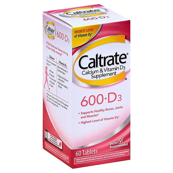 Caltrate® 60-Count 600+D Calcium Supplement Tablets - Walmart.com ...