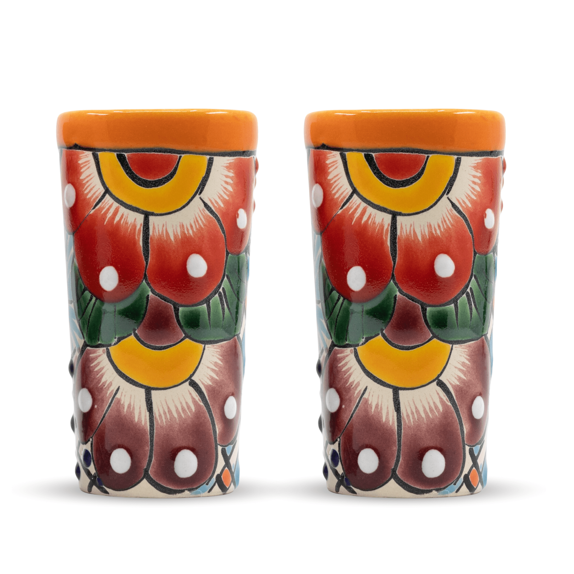 Vasos Tequileros Coloridos Casa Fiesta Designs, Pintados a Mano en ...