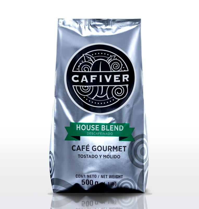 Cafiver House Blend Tostado Molido Descafeinado 500g. Cafiver Café ...