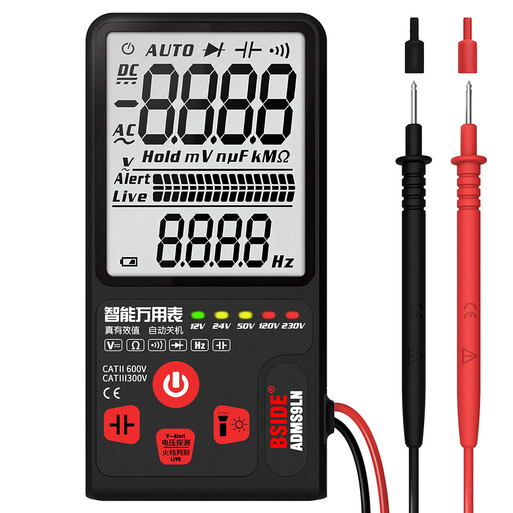 LCD Voltmeter Ammeter Portable DC/AC Capacitance Diode test for ...