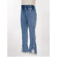 MSemis Kid Girls Youth Junior Denim Jeans Bell Bottom Flare Pants Blue ...