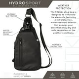 FITKICKS Hydrosport All Weather Sling Bag Crossbody Travel Hiking Chest ...