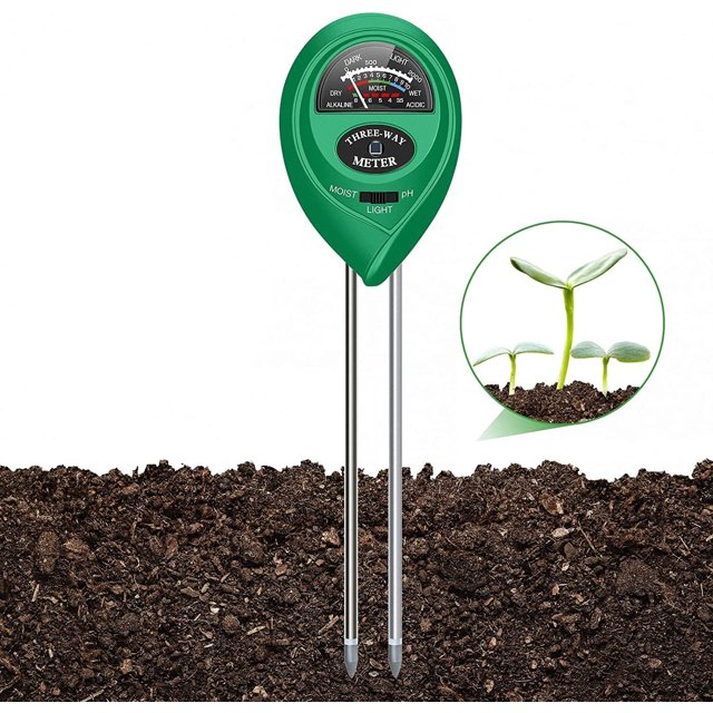 Torubia Soil Tester, 3-in-1 Plant Moisture Meter Light and PH Tester ...