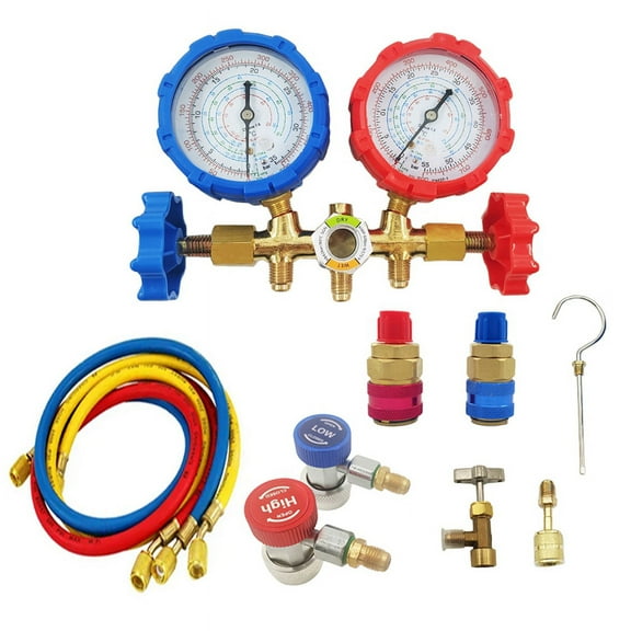 Jb Industries Brass 2-Valve Charging Manifold Assembly With 60-Inch ...