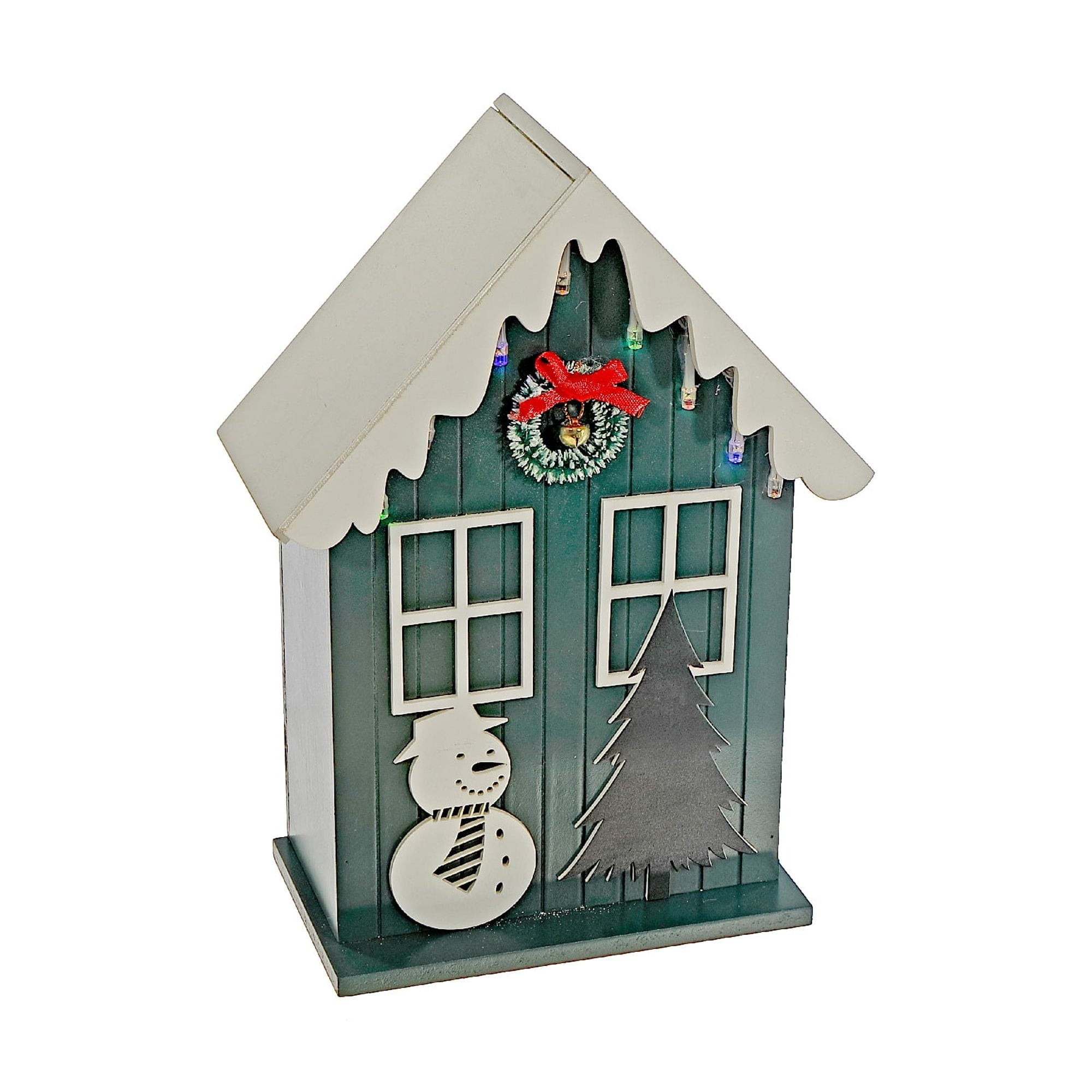 Click here for Ih Casadécor Led Wooden House With Snowman (Green)... prices