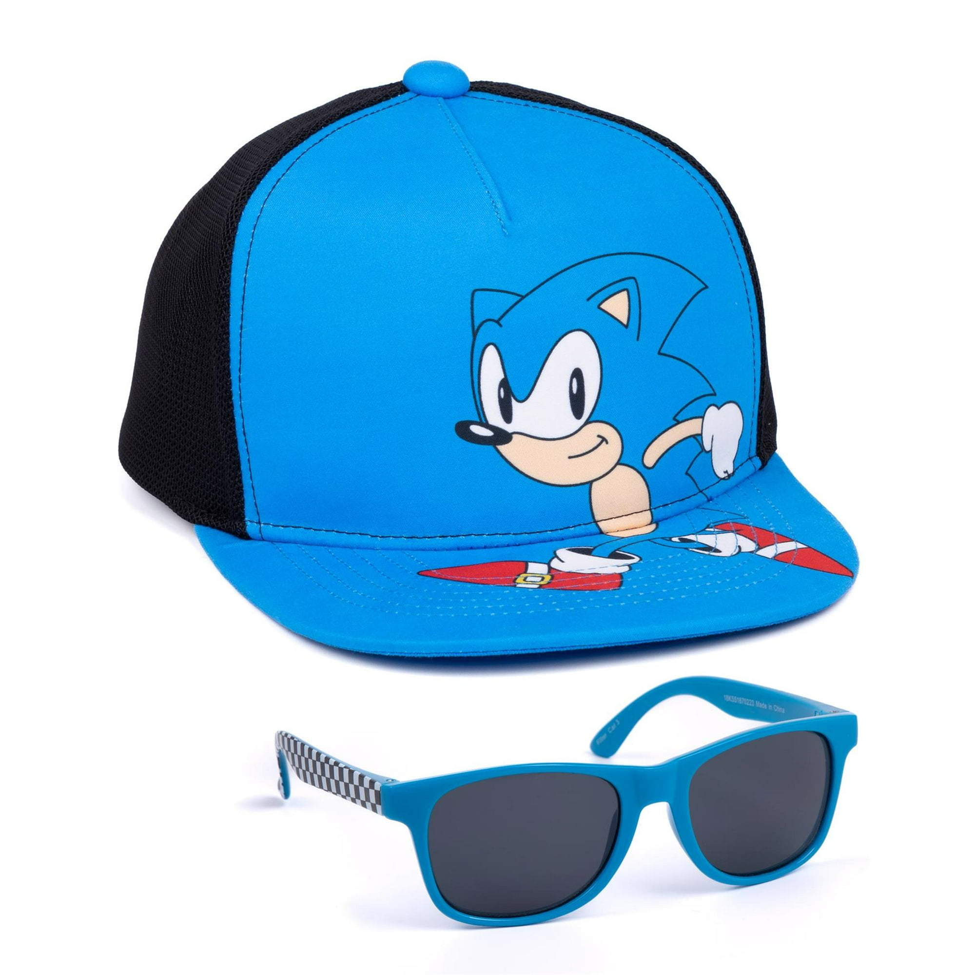 Click here for Sonic The Hedgehog Boys Blue Adjustable Curved Pea... prices