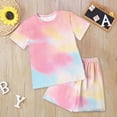 Birthday Girl Outfit Little Girl Casual Set Cute Floral Print Short ...