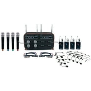 VocoPro HYBRIDPLAY8 8 Channel UHF Hybrid Wireless Headset & Lapel ...