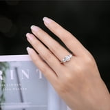 Jewelrypalace Classic GRA 3 Stones 1ct Moissanite Engagement Rings for ...