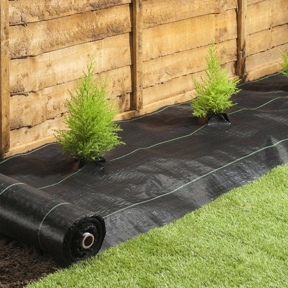 Heavy Duty Landscape Fabric Garden 3ft x 300ft Easy Setup Weed Barrier ...