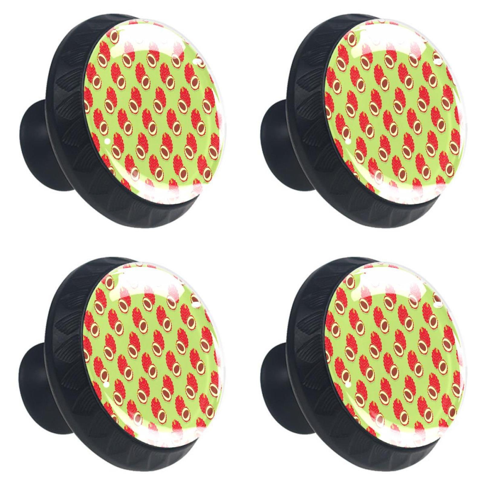 4 Pcs Lychee Fruits Knobs for Kitchen Cabinet Cupboard Dresser Bookcase ...