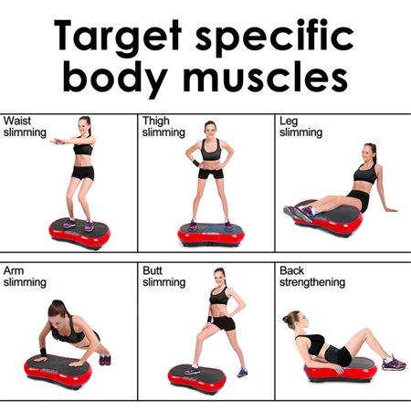 110V/9.5KG Vibration Fitness Platform Machine Plate Slim Body Shaper ...