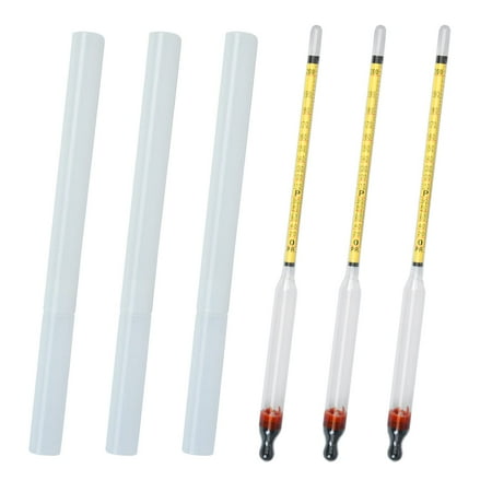 Hydrometer Alcohol 0-200 Proof and Tralle Accurate Alcohol Proof Tester ...